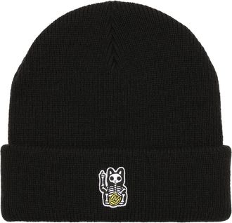 Iriedaily Unisex Beanie Hallow CAT one Size Fit Black