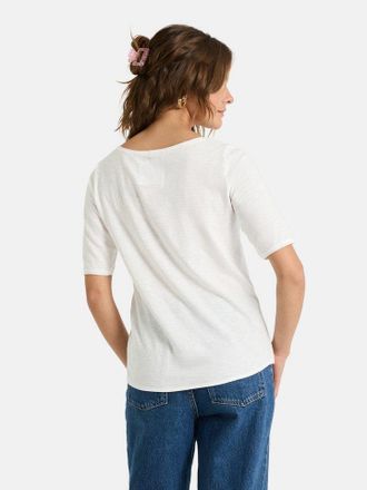 Lieblingsst&uuml;ck Rundhalsshirt CandiceEP mit Statement-Stickerei und im Batik-Look