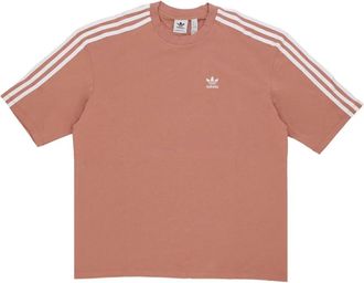 adidas Oversized Tee Clay Strata - - Tops - Damen - Braun - XS