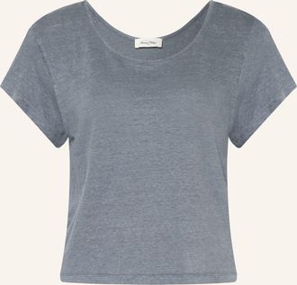 American Vintage American Vintage T-Shirt Dualy Aus Leinen blau
