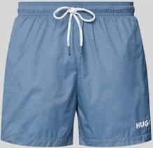 HUGO BOSS Badeshorts mit Label Print Modell HAITI