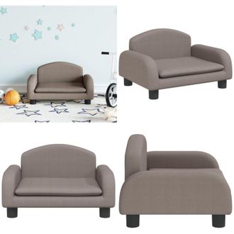 vidaXL Vidaxl - Canap&eacute; pour enfants taupe 50x40x30 cm tissu - Canap&eacute; Enfant - Canap&eacute; Miniature - Mobilier Enfant - Salon Enfant - Chaise Enfant - Home &