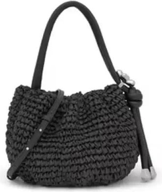 Tous Tous, Femme, Sacs, Noir, Taille: ONE Size Bombonera Daisy Rafia