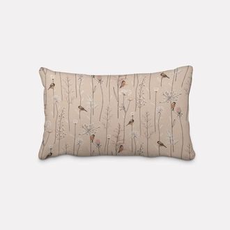 Schöner Leben Kissenhülle Soft Branch Blüten Gräser Vögel Natur r, Größe:30x50cm (HxB)