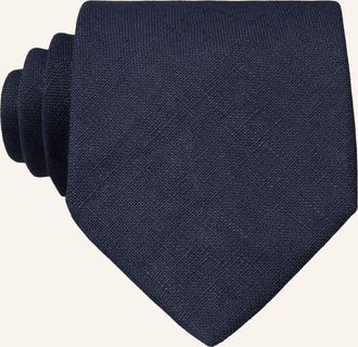 Blick. Krawatte Albert Aus Leinen blau