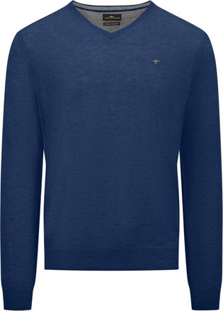 Fynch-Hatton Pullover aus Woll-Mix mit V-Ausschnitt Night/XXL