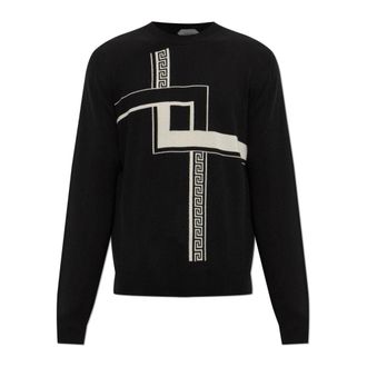 Versace Herren, Strickwaren, Schwarzk, XLGr&ouml;&szlig;e