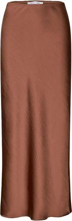 Samsøe & Samsøe jupe longue Sagneta - Marron