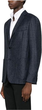 Ermenegildo Zegna Homme, Vestes, Bleu, Taille: XL Blazer Tartan