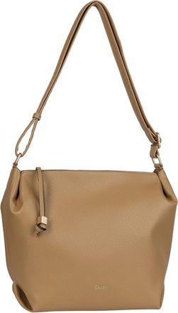 Gabor Hobo GABOR Telia, Damen, Gr. B/H/T: 37cm x 29cm x 13cm, braun, Polyurethan, clean, gepflegt, unifarben, Taschen Hobo, dezente Falten, eleganter Rei&szlig;ve