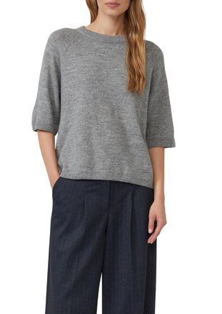 s.Oliver Damen Pullover Kurzarm 2167999 Grey/Black 46