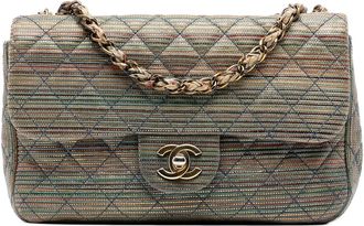 Chanel Hobo Bags - Paris Seoul Small Metallic Lambskin Striped Flap - Gr. unisize - in Gold - f&uuml;r Damen