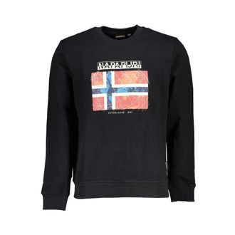 Napapijri Schwarzer Baumwoll Herren Pullover - - Sweatshirts & Hoodies - Herren - Schwarzk - S