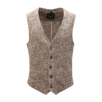 Tonello 3354Av Slim Fit T-Jacke von Waistcoat - - Jackets - Herren - Beige - L