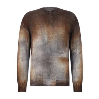 Avant Toi Homme, Pulls, Brun, Taille: XL Tricot ras du cou