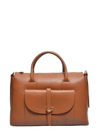 Anna Luchini Braun Rindsledertasche
