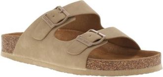 Chattawak Mules Taupe avec Le nom de la Marque et &agrave; Boucles &agrave; ardillon - Taille 38