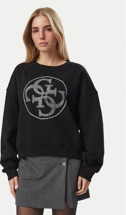 Guess Sweatshirt W6BQ13 K6059 Schwarz Regular Fit