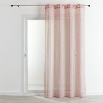 HOME MAISON com Etaminenvorhang, blickdicht, rosa, 140 x 240 cm