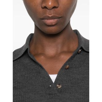Jcsophie Anthr Polo Sweater - Gray