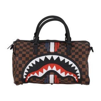 Sprayground Mini Franz&ouml;sische Maschine Duffle Tasche Braun/Schwarz - - Bags - unisex - Braun - ONE SIZE