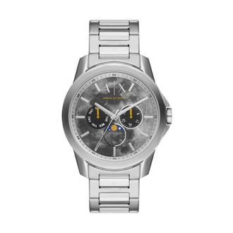 A|X Armani Exchange Herren Silber Quarz Analoguhr - - Accessories - Herren - Grau - ONE SIZE