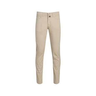 Pierre Cardin Pantalon uni en coton m&eacute;lang&eacute;