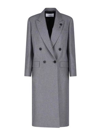 Lardini Manteau Au Genou - Gris