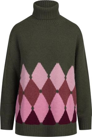 Ballantyne Pullover mit Rollkragen aus Kaschmir - - Knitwear - Damen - Gr&uuml;n - L