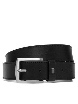 Tommy Hilfiger G&uuml;rtel Denton Square Buckle Leather Belt AM0AM14188 Schwarz