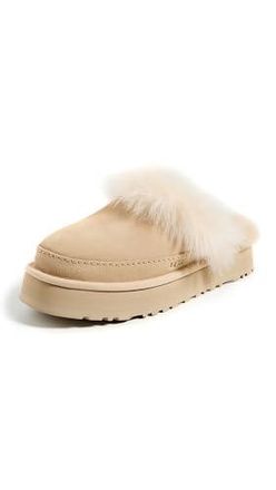 UGG Femme Disquette Chalet Chausson, Ch&acirc;teau de Sable, 41 EU