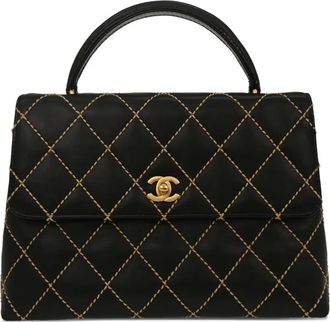 Chanel 2004-2005 Kelly Tote Bag mit CC-Drehverschluss - Schwarz