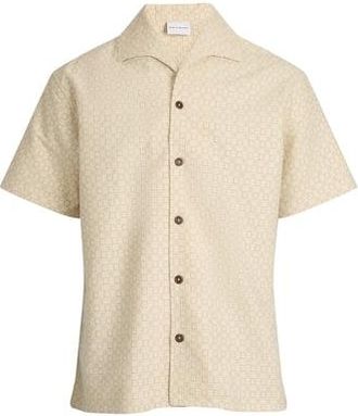 Dr&ocirc;le de Monsieur Chemise manches courtes en coton textur&eacute;