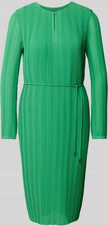 Comma Knielanges Kleid mit Schl&uuml;sselloch-Ausschnitt