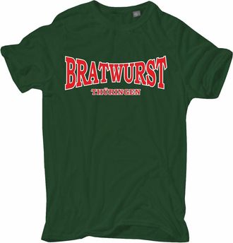 Spass Kostet Herren Tshirt Bratwurst Th&uuml;ringen Rost Roster Motive Bratw&uuml;rste Ostdeutschland