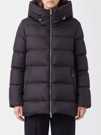 Add Kurze wasserabweisende Polyester-Daunenjacke von mit Kapuze und hohem Kragen