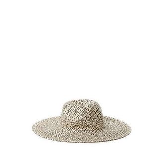 Au Printemps Paris Chapeau de paille avec fils m&eacute;tallis&eacute;s