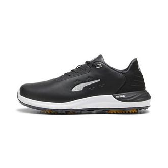 Puma Homme Phantomcat Nitro + Golf Shoe, Black Silver-Yellow Sizzle, 42.5 EU