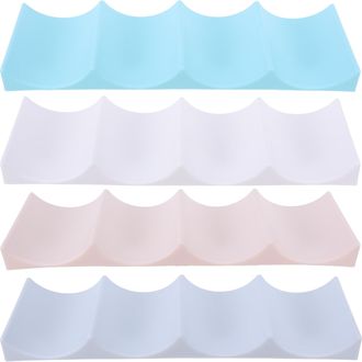 Healifty 4-teiliger Getr&auml;nke-Organizer f&uuml;r den K&uuml;hlschrank - Wellenf&ouml;rmige Dosenhalter - Aufbewahrungsregal f&uuml;r Bier Wein- und Wasserflaschen f&uuml;r Wohnzimmer un