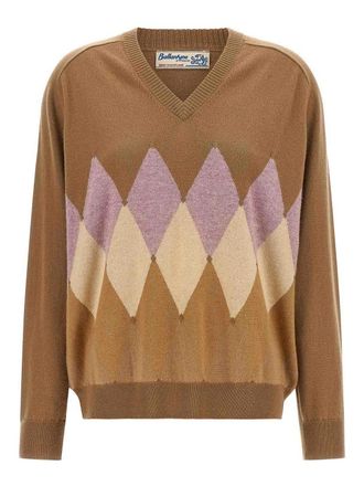 Ballantyne Pull Col Rond - Beige