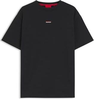 HUGO BOSS Hommes Split Logo T-Shirt T-Shirt de Pyjama Relaxed en Coton &agrave; imprim&eacute; logot&eacute;