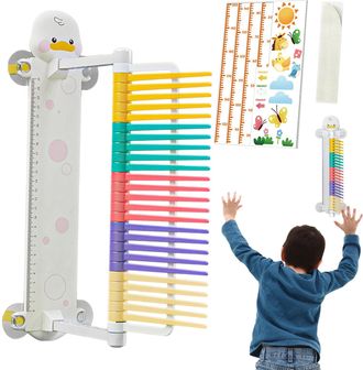 Generic Vertical Jump Measuring Tool - Kids Fitness Trainer, Jump Height Tester | ABS Build Lightweight Design 36cm Scale Adjustable Pole, Educational Physica