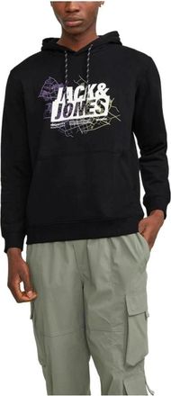 Jack & Jones Homme, Sweatshirts et sweats &agrave; capuche, Noir, Taille: S Sweat &agrave; capuche