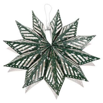 BESPORTBLE Faltbarer Papierstern Gr&uuml;n Langlebige Weihnachts h&auml;ngedekoration mit Lebendigen Farben Vielseitig f&uuml;r Party Hochzeit Weihnachtsbaum und Wohnraumgestal