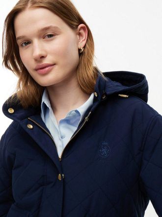 Tommy Hilfiger Steppjacke QUILTED HOOD JACKET Baumwollmischung