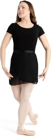 Capezio Womens Georgette Wrap Skirt R&ouml;cke, Schwarz, Medium-Large
