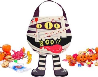 Generico Sacs &agrave; friandises dHalloween - Tissu non tiss&eacute;, sacs &agrave; bonbons en cellophane dHalloween, c&eacute;l&eacute;brations | Sacs &agrave; bonbons dHalloween, sacs &agrave; bonbons r&eacute;ut