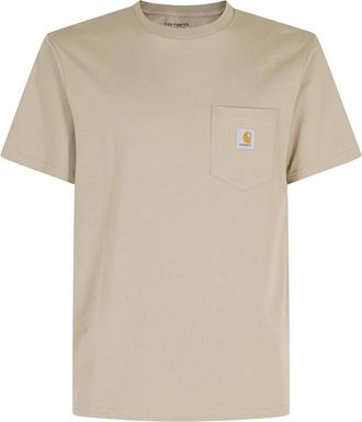 Carhartt Work in Progress Homme, Tops, Brun, Taille: XL S/S Pocket T-Shirt