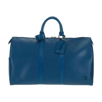 Louis Vuitton unisex, Pre-owned, Bleu, Taille: ONE Size Sac de voyage Keepall Pre-owned