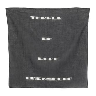 Rick Owens Homme, Accessoires, Noir, Taille: ONE Size Bandana Imprim&eacute;